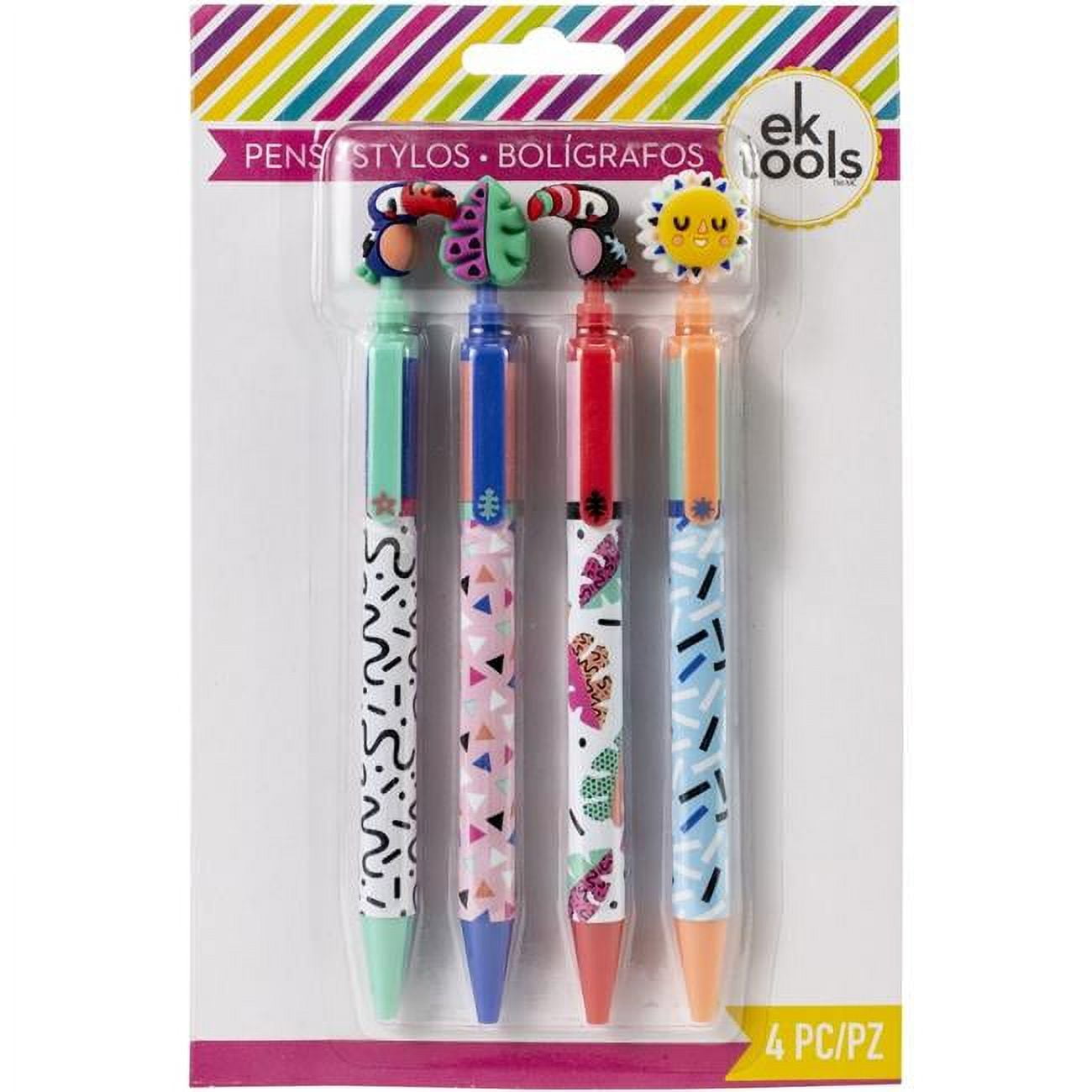 EK Success E8601643 Tropical Toucan - Pen Set - Pack of 4 - Walmart.com