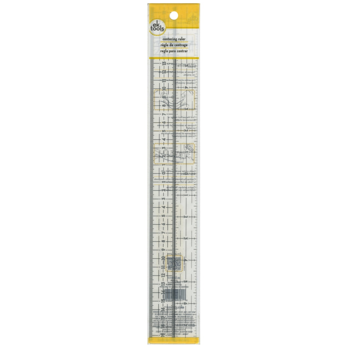 EK Tools Acrylic Pro Centering Ruler-16" - Walmart.com