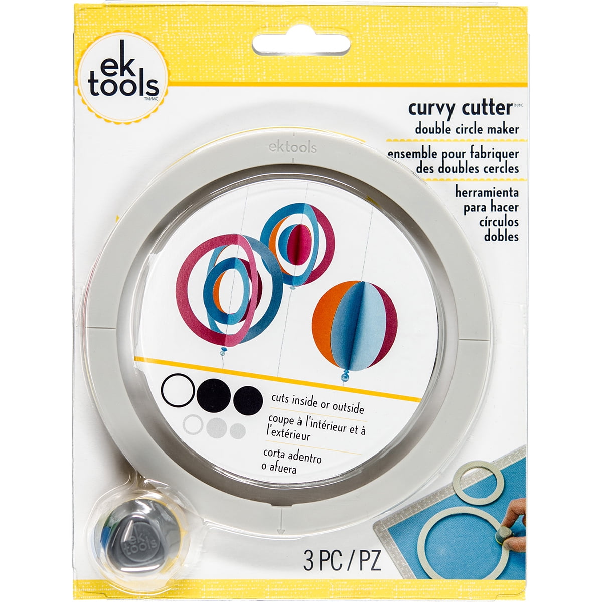 EK Tools Curvy Cutter Double Circle Maker- - Walmart.com