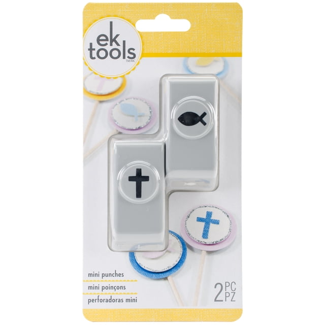 EK Tools Mini Punches 2/Pkg-Cross & Fish - Walmart.com