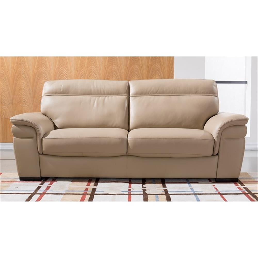 EK020 Tan Color With Italian Leather Sofa - Walmart.com