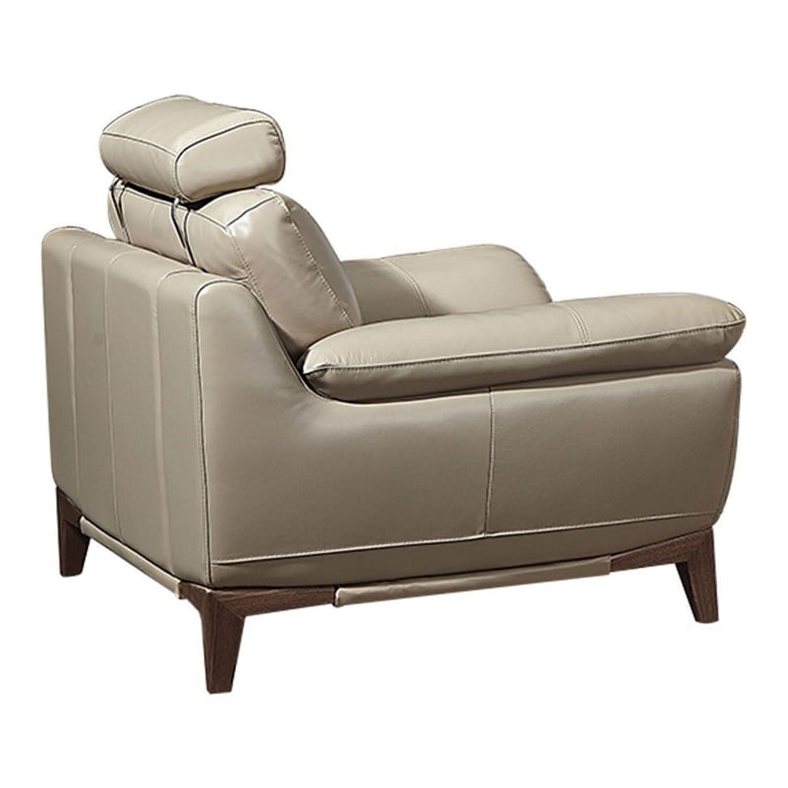 EK028 Tan Color With Italian Full Leather Chair - Walmart.com
