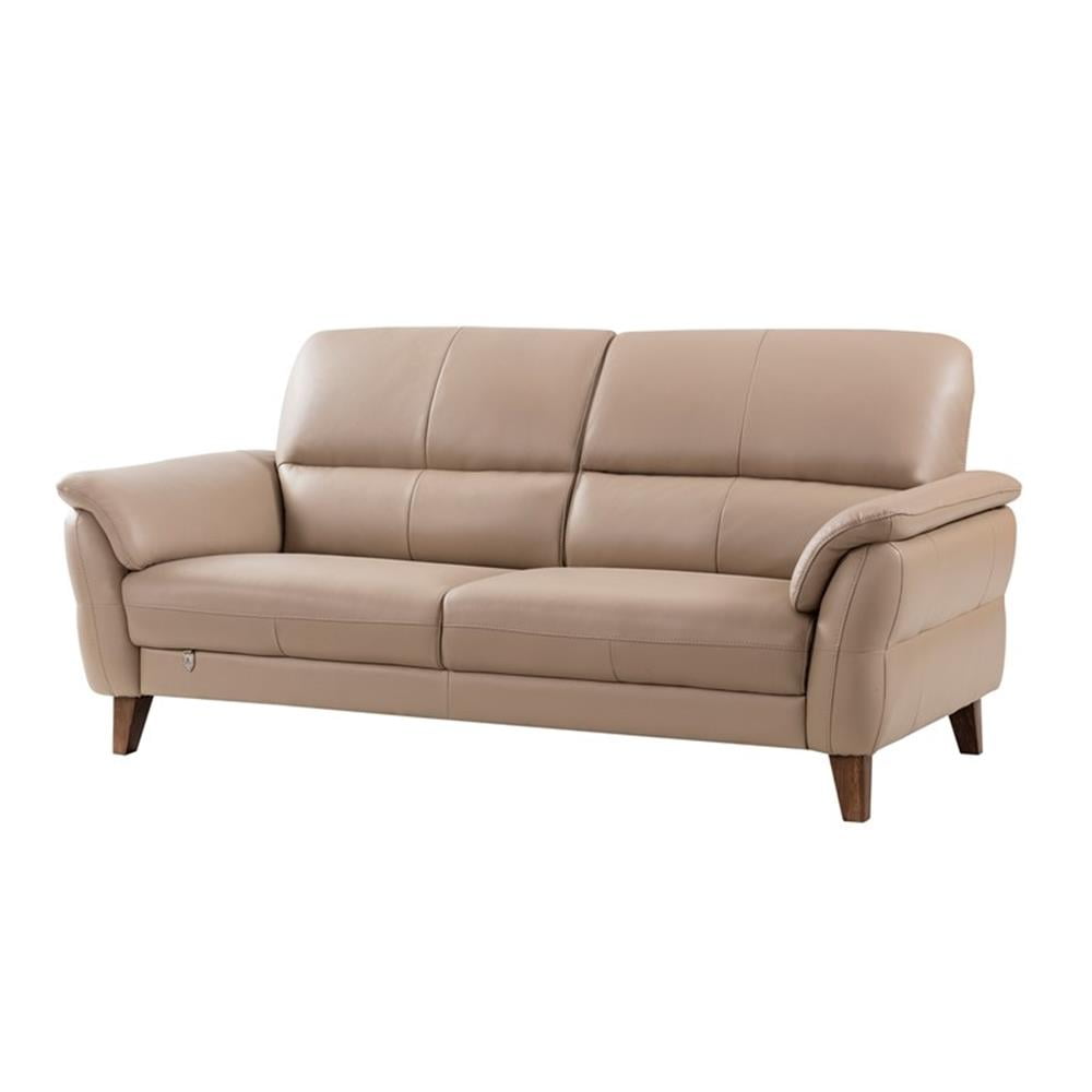 EK073 Tan Color With Italian Leather Sofa - Walmart.com