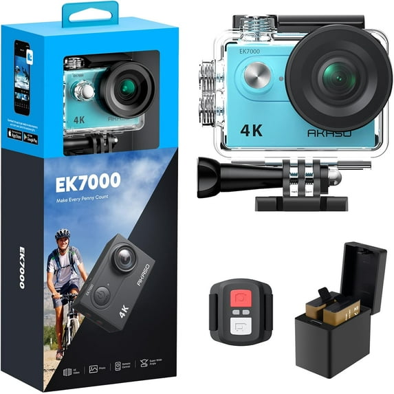 EK7000 4K30FPS 20MP WiFi Action Camera with EIS Ultra HD 131FT ...