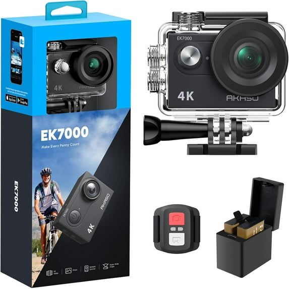 EK7000 4K30FPS 20MP WiFi Action Camera with EIS Ultra HD 131FT ...