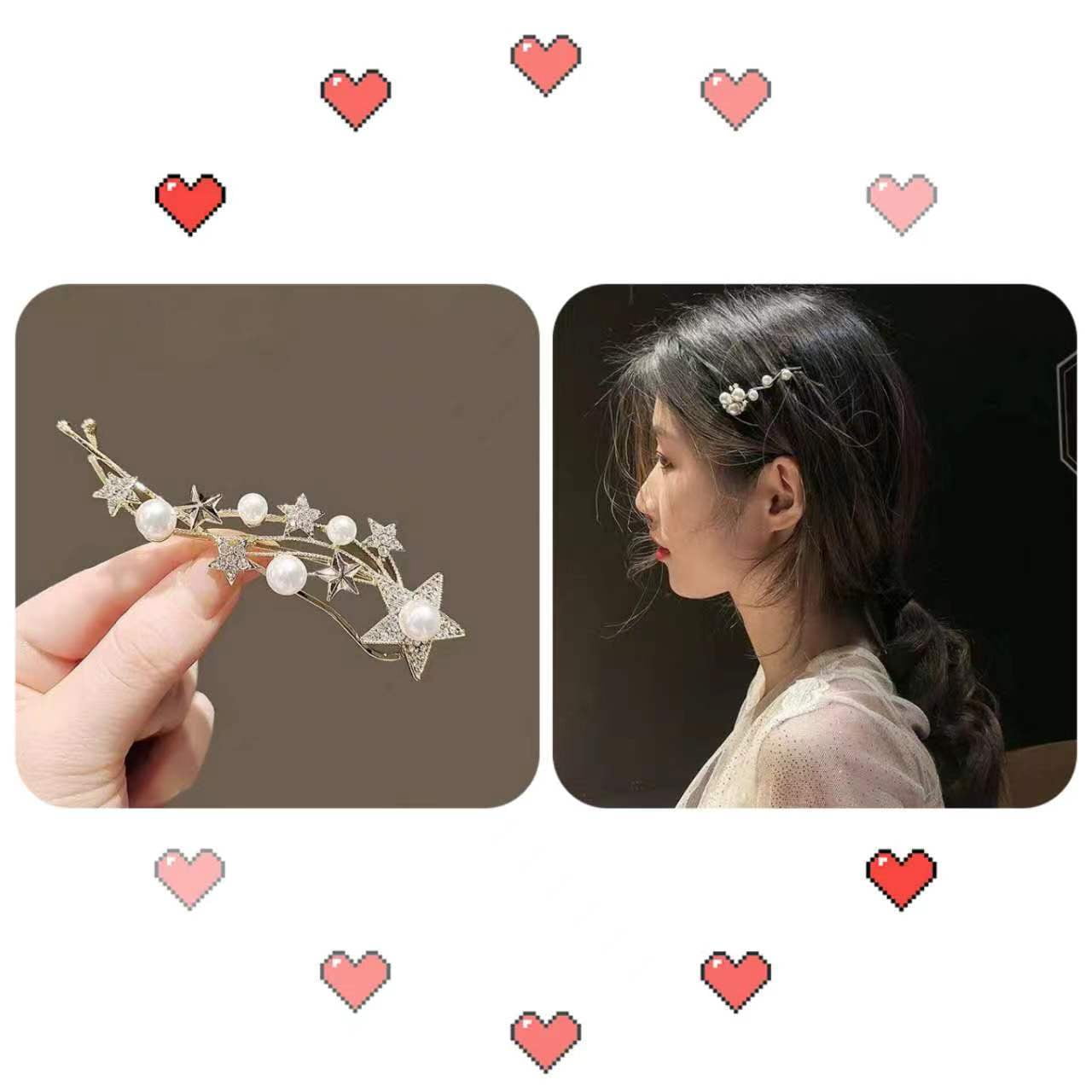 EKE Women’s Hair Clip Vintage Retro Back-Wear Elegant Hair Accessory ...