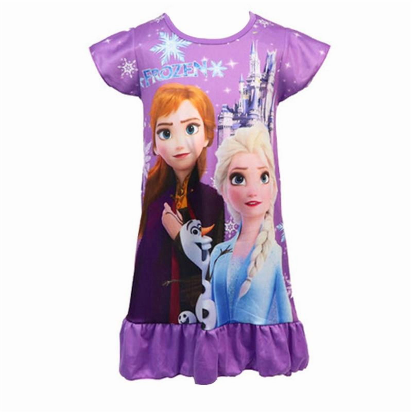 EKEZ Nightgowns & Sleepshirts Toddler Girls Cartoon Princess Print ...