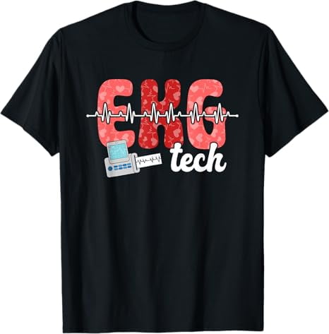 EKG Tech Heartbeat EKG Technician EKG Techs T-Shirt - Walmart.com