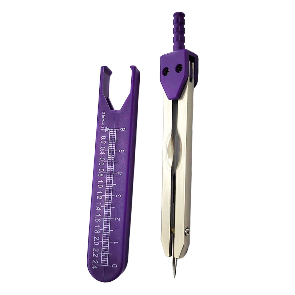 EKGCalipers Stainless Steel 0‑2.4in Ruler Drafting Divider Measuring ...