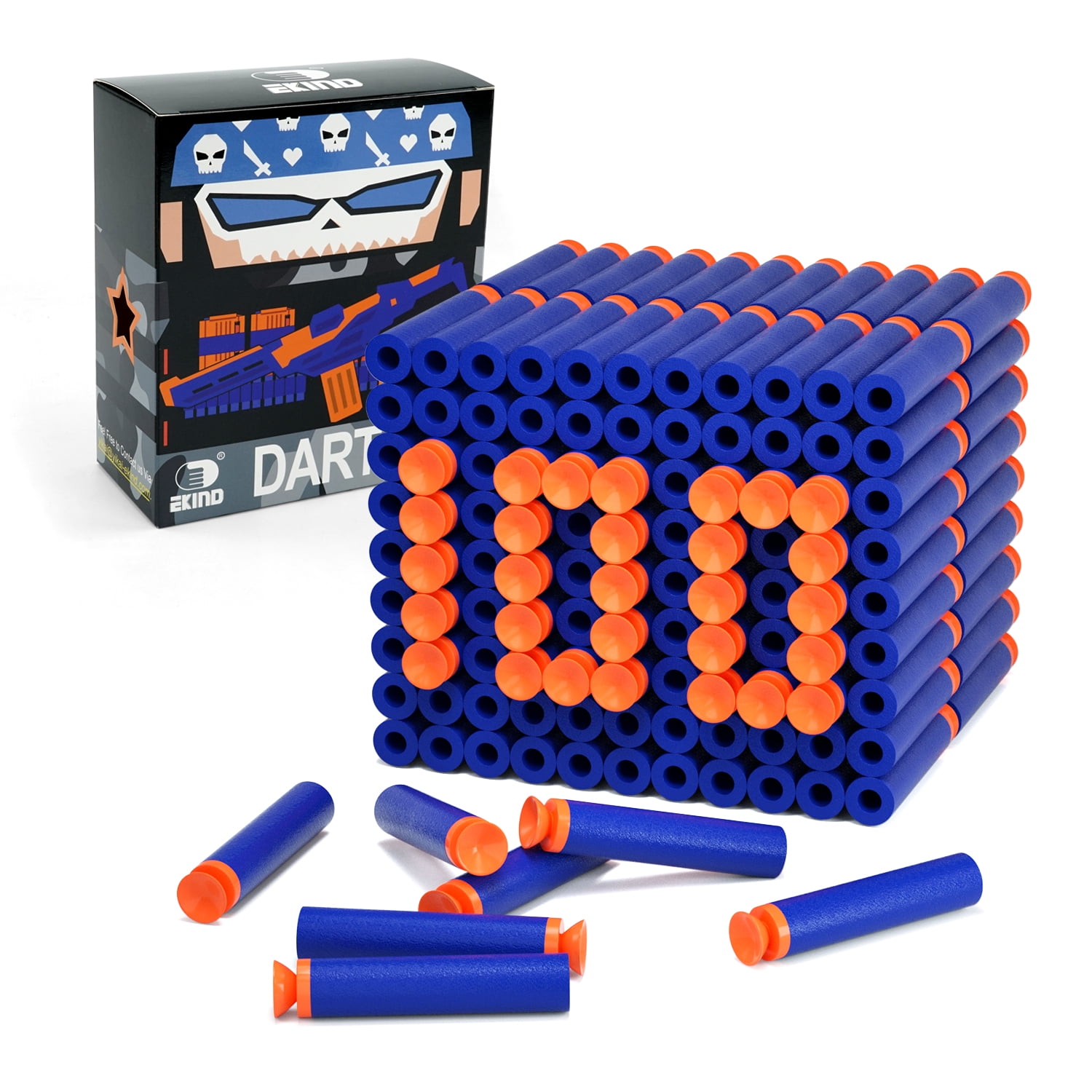 EKIND 100 Pcs Suction Darts Refill Pack Foam Bullet Compatible for NERF ...