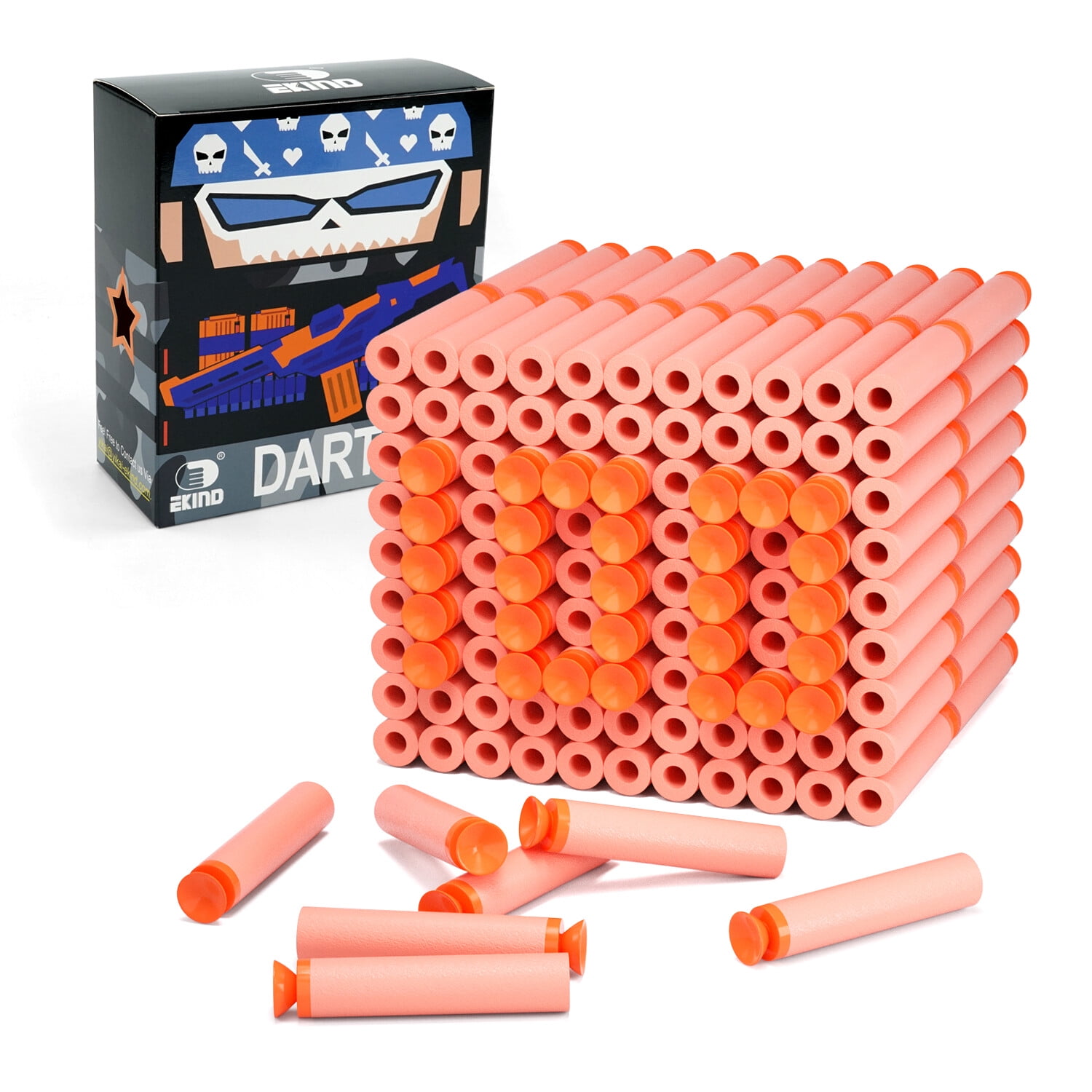 EKIND 100 Pcs Suction Darts Refill Pack Foam Bullet Compatible for NERF ...