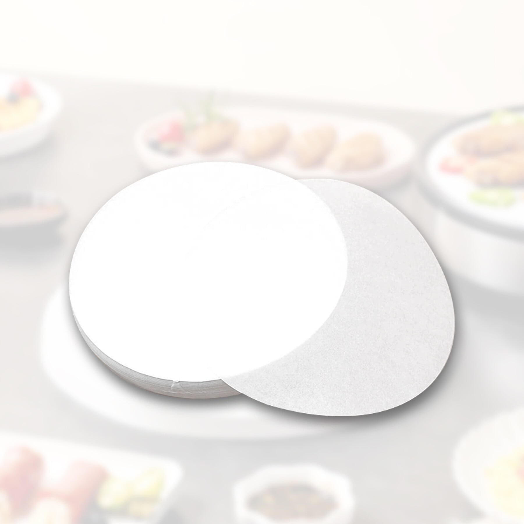 EKIND 100pcs 8 Inches Parchment Paper Sheets ,Orbicular Baking Papers ...