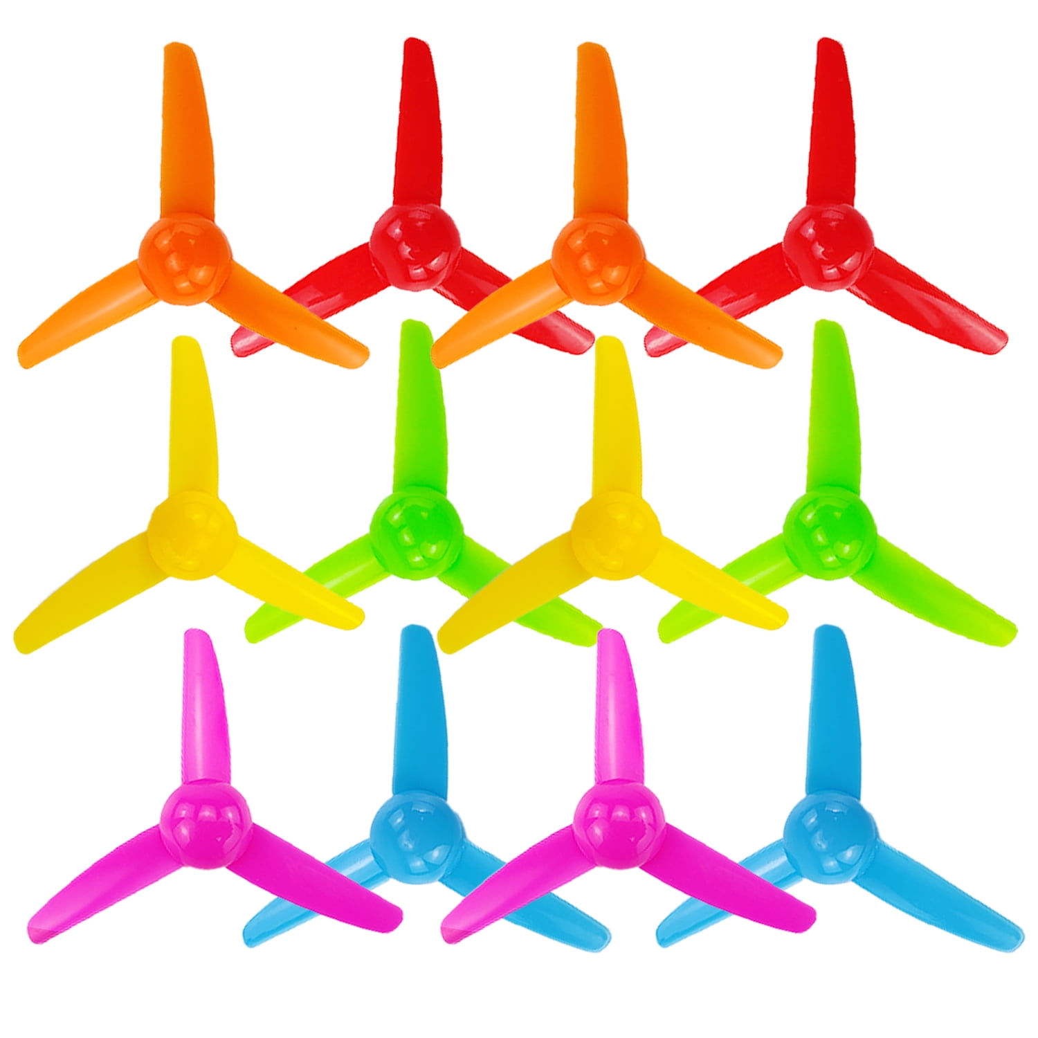EKIND 12 Pcs Propeller 80mm Props 3-Blade Propeller 2mm Shaft for Fan ...
