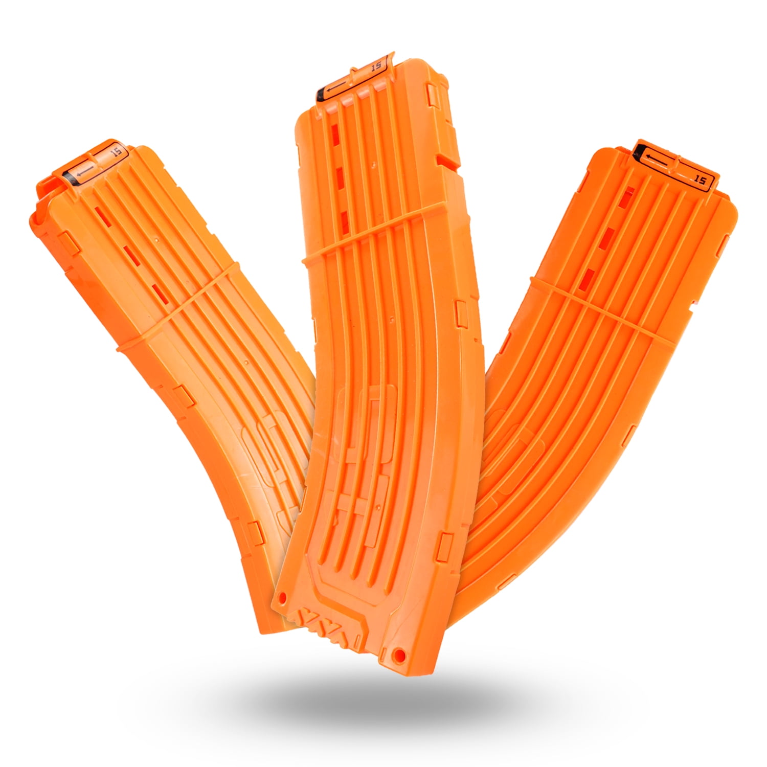 EKIND 15-Dart Banana Curved Clips Compatible with Nerf Elite Magazines - Quick Reload Soft Dart ...