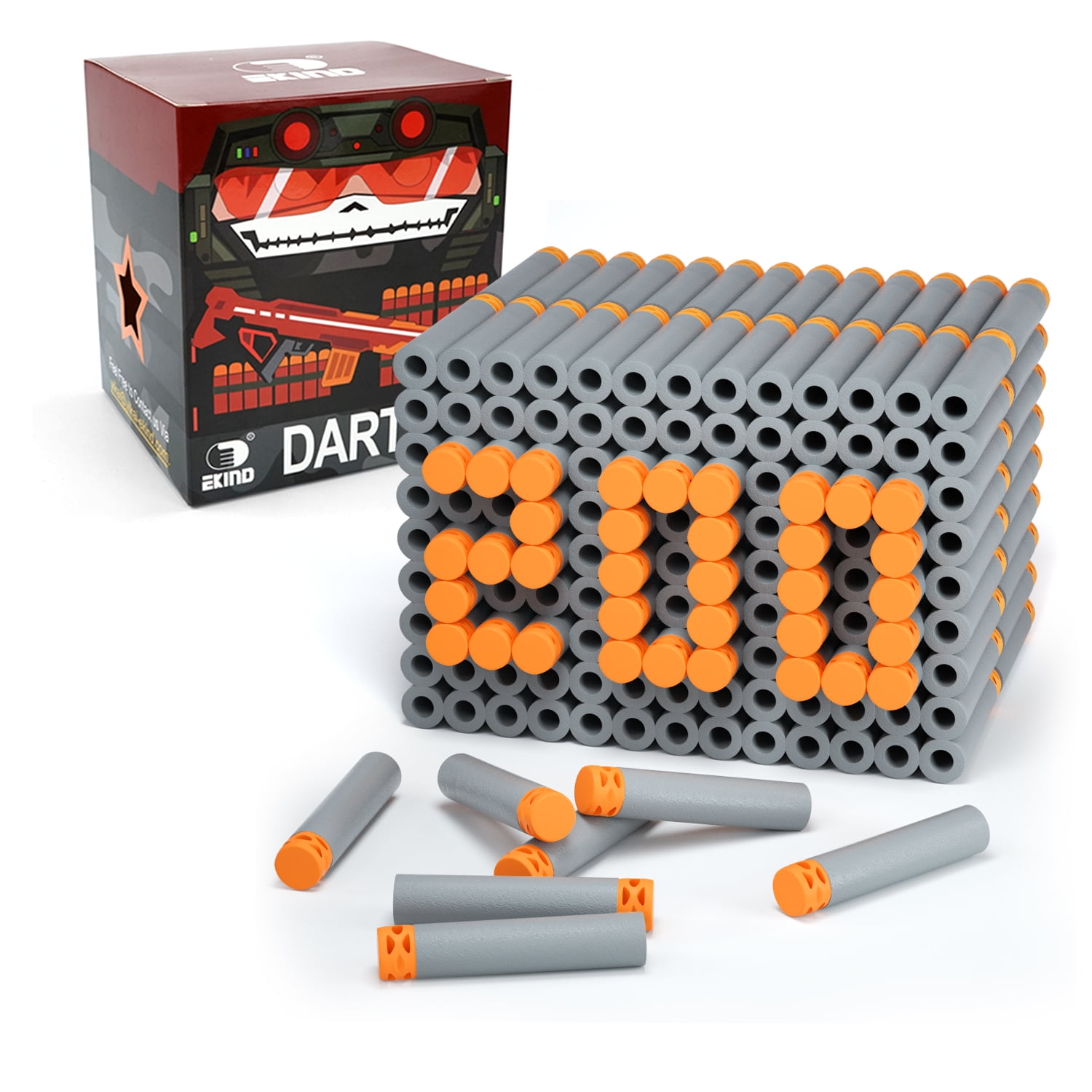 EKIND 200 Pcs Waffles Darts Refill Pack Foam Bullet Compatible for NERF ...