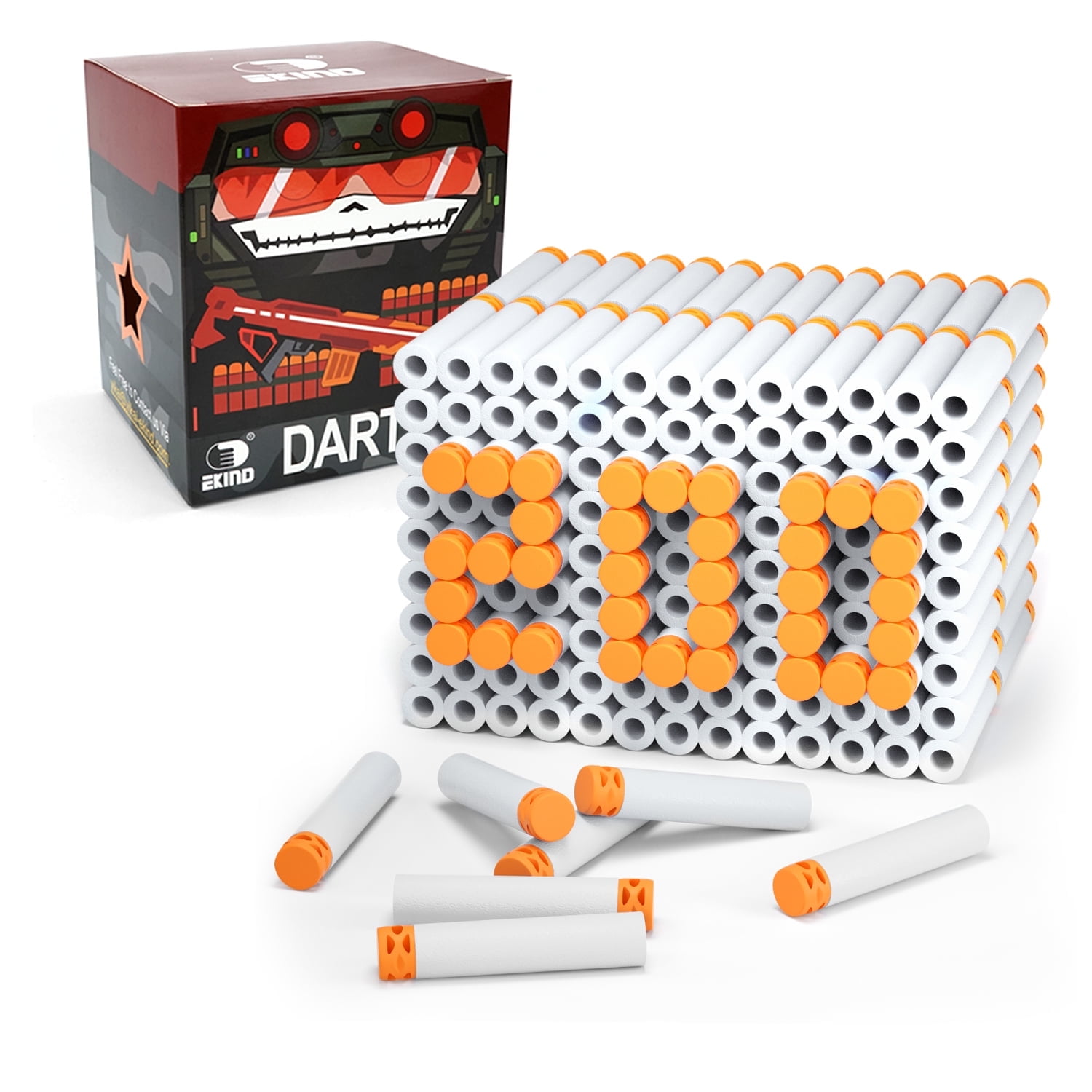 EKIND 200 Pcs Waffles Darts Refill Pack Foam Bullet Compatible for NERF ...