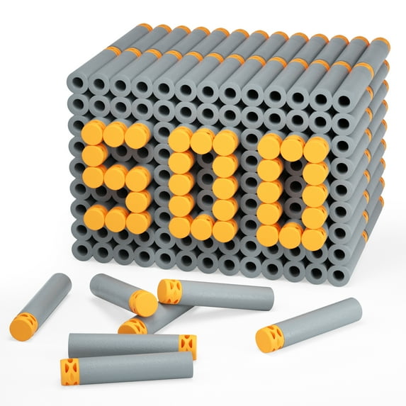 EKIND 500 Pcs Waffles Darts Refill Pack Foam Bullet Compatible for NERF ...