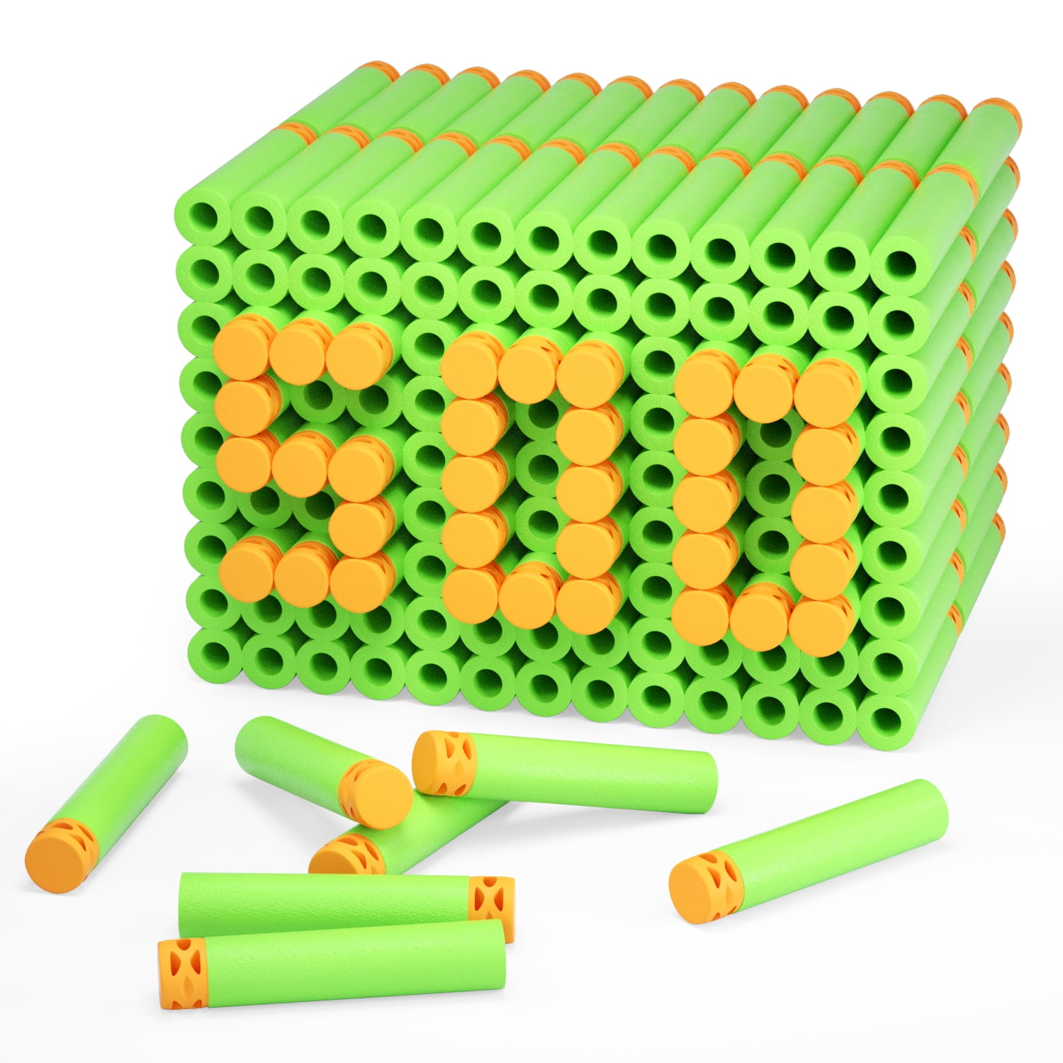 EKIND 500 Pcs Waffles Darts Refill Pack Foam Bullet Compatible for NERF ...