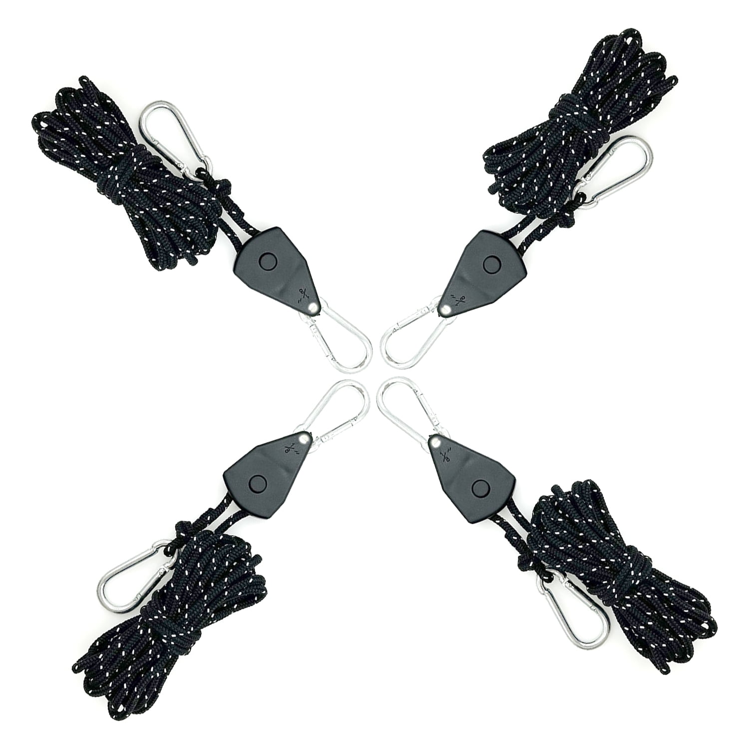 EKIND 6.56FT Adjustable Ratchet Rope with Pulley System for Outdoor ...