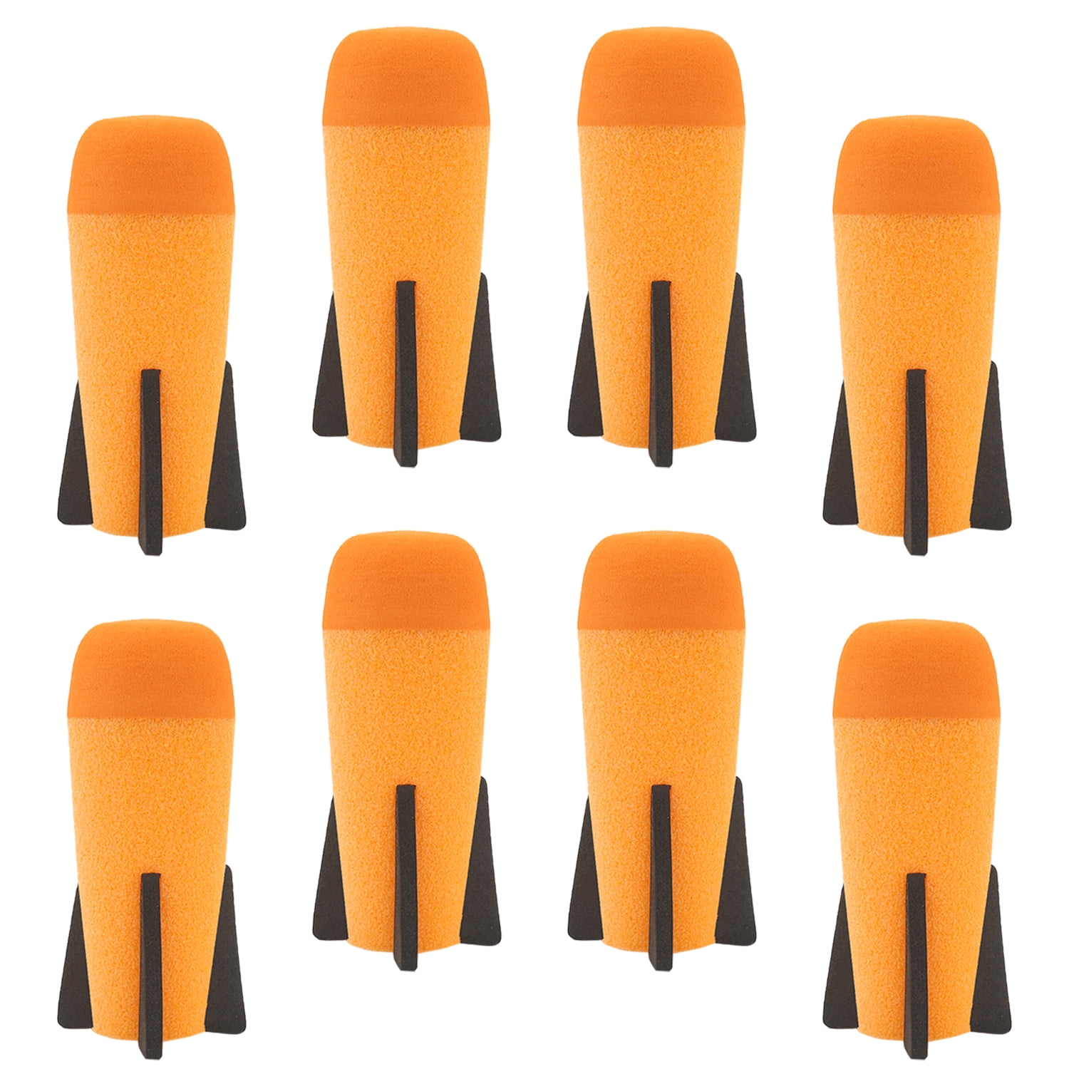 EKIND 8-Pack Mega Missile Refill for Toy Rocket Launcher, Foam Ammo ...