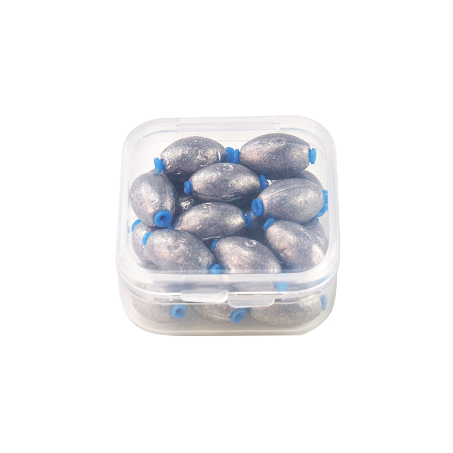 EKIND Egg Sinkers Weights Fishing Olive Shape Inner Core Assortment ...