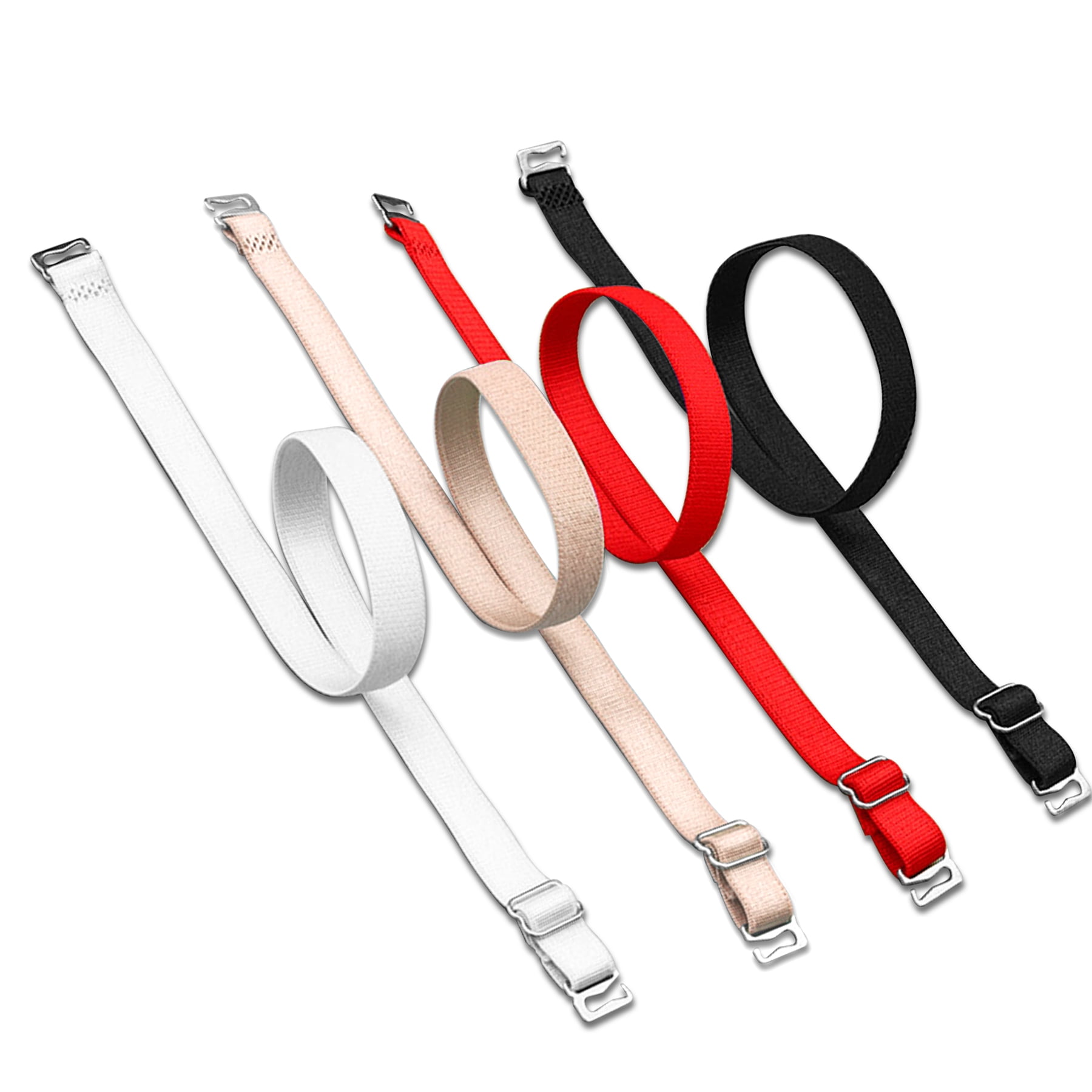 EKIND Elastic Adjustable Removable Lingerie Straps 10mm Width Cotton ...