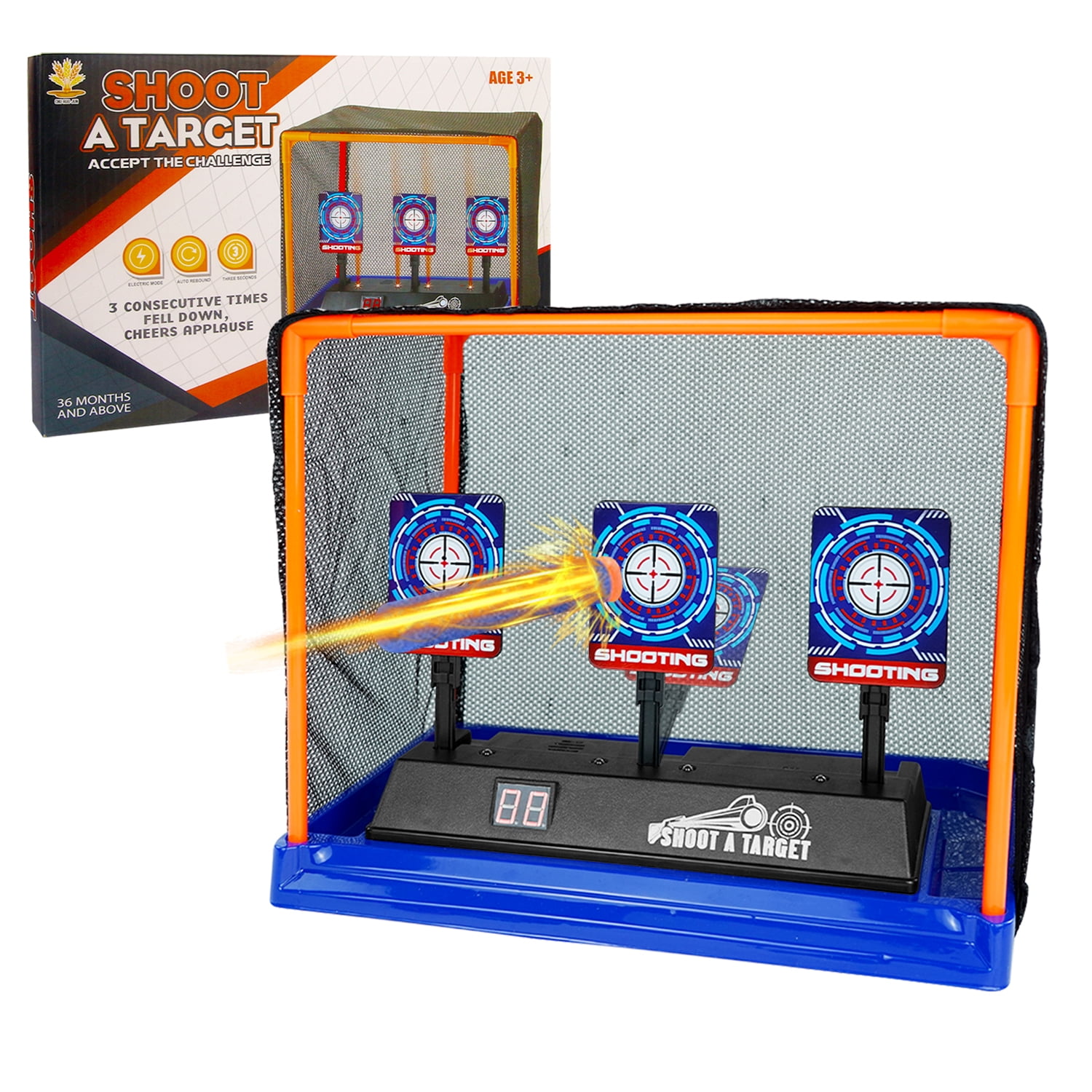 EKIND Electronic Shooting Target Scoring Auto Reset Digital Targets ...