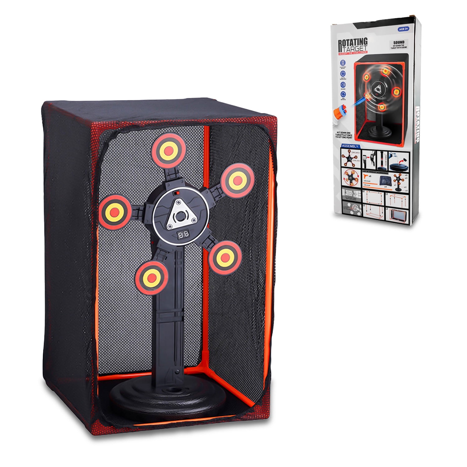 EKIND Electronic Shooting Target for Nerf Gun Foam Dart,Electronic ...