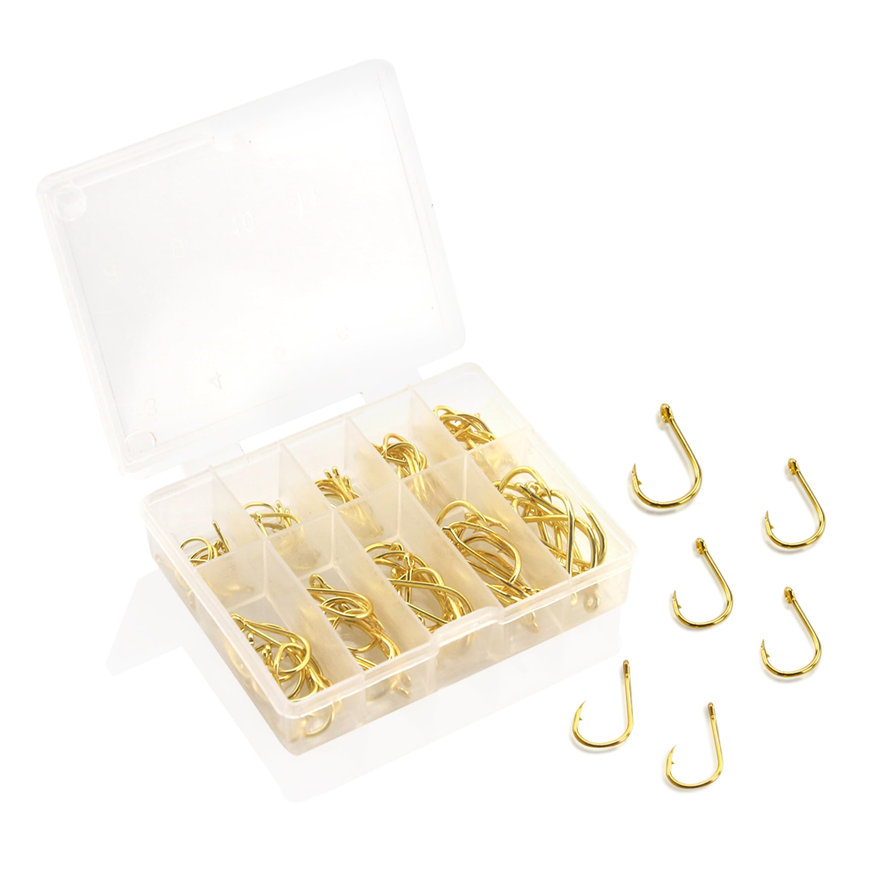 EKIND Fishing Hooks - High Carbon Steel Small Fish Hook with Hole ...