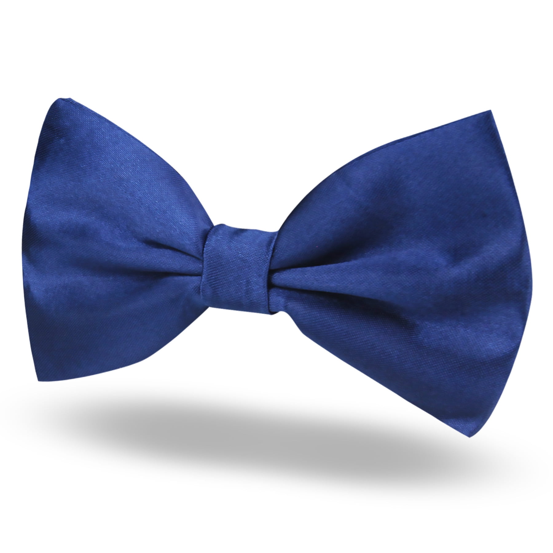 EKIND Men's Pre-tied Bowties Formal Satin Solid with Adjustable Neck ...