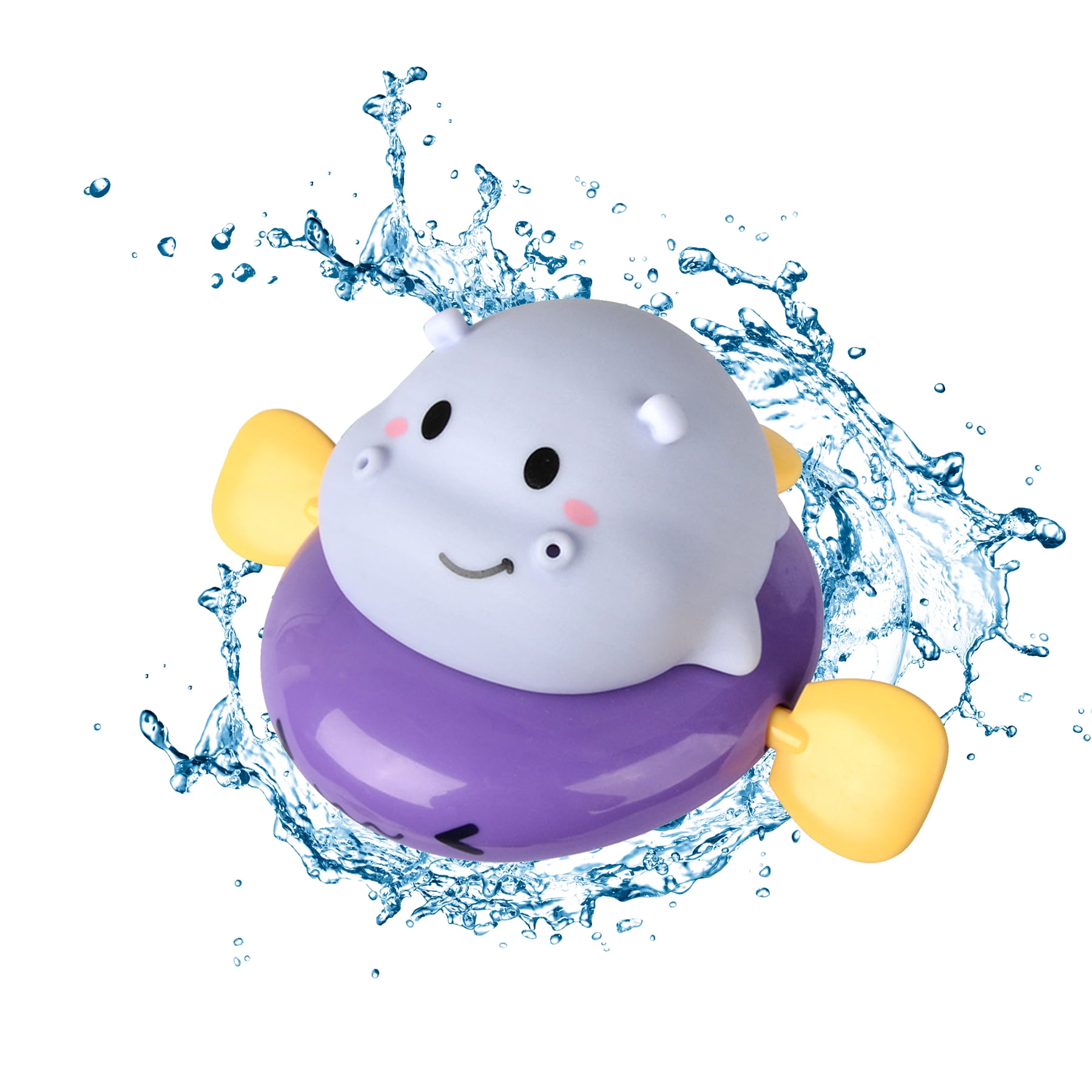 EKIND Pull String Bath Toy, Cute Pull Rope Swimming & Squeeze Water Critters, Fun Kids Clockwork ...