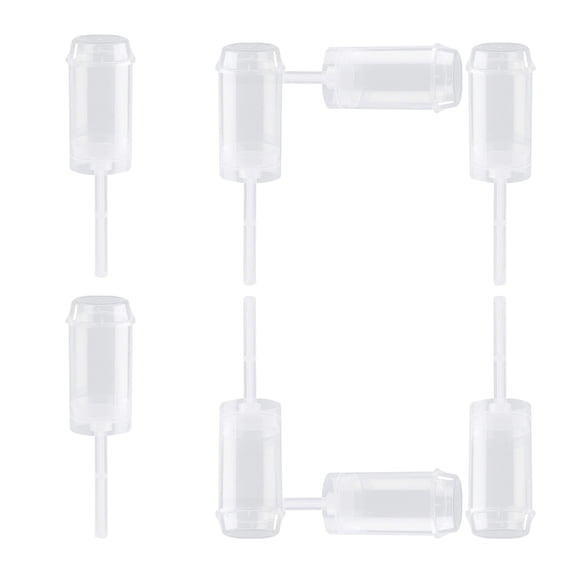 EKIND Round Shape Clear Push-Up Cake Pop Shooter Plastic Containers ...