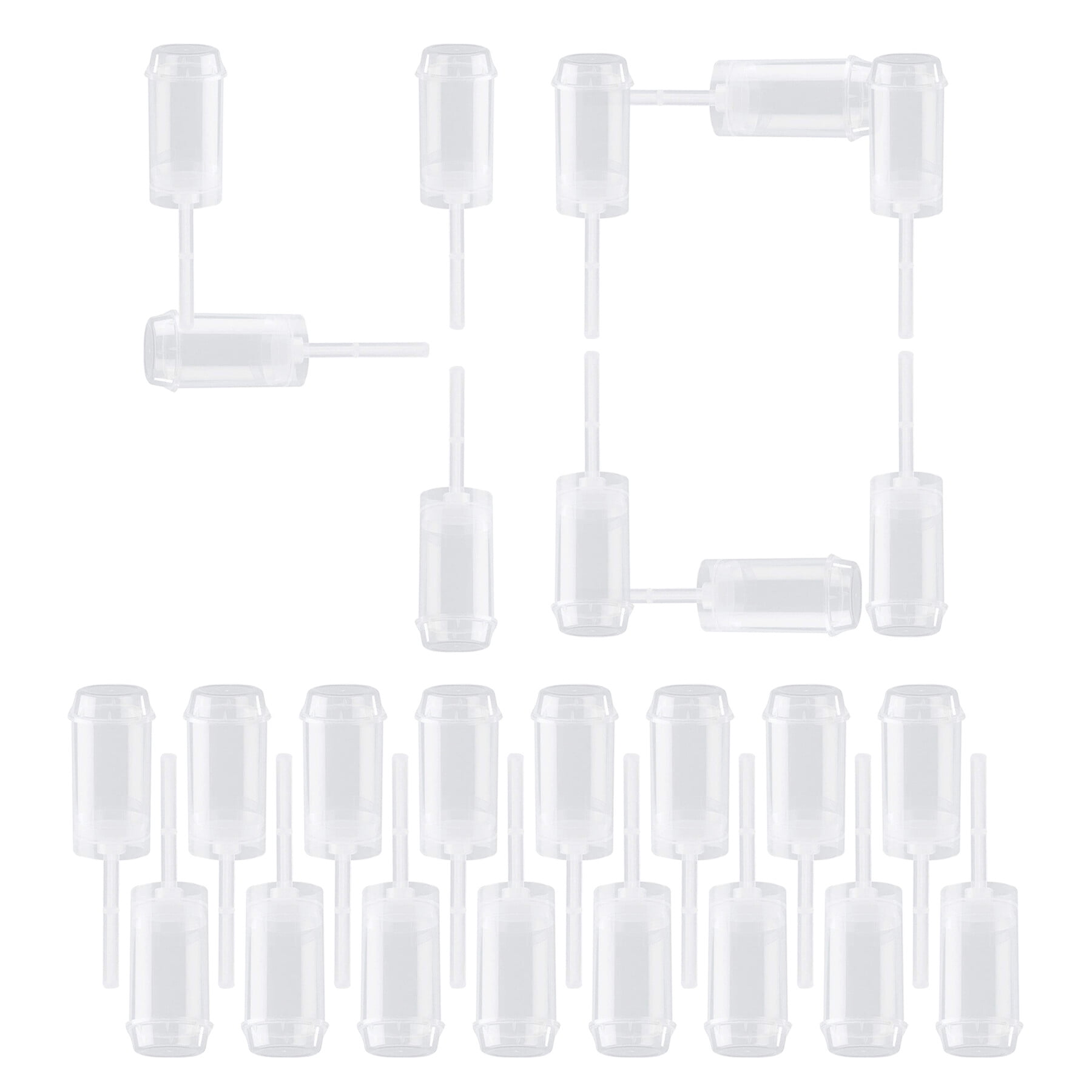 EKIND Round Shape Clear Push-Up Cake Pop Shooter Plastic Containers ...