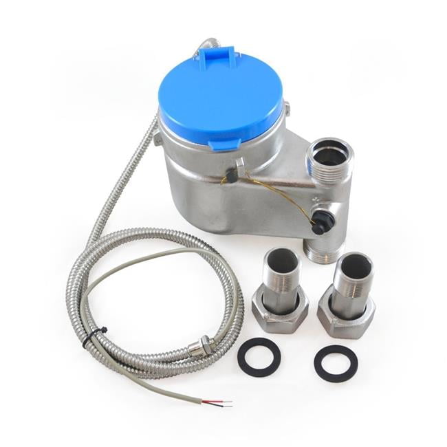 EKM Metering VSPWM075HDNSFW3 3/4 Inch Vertical Water Meter - Stainless ...