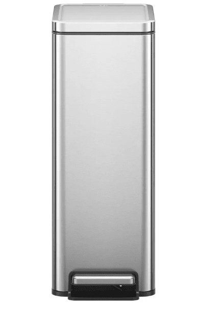 EKO 30L Stella Slim Step Trash Can Brushed Stainless Steel - Walmart.com