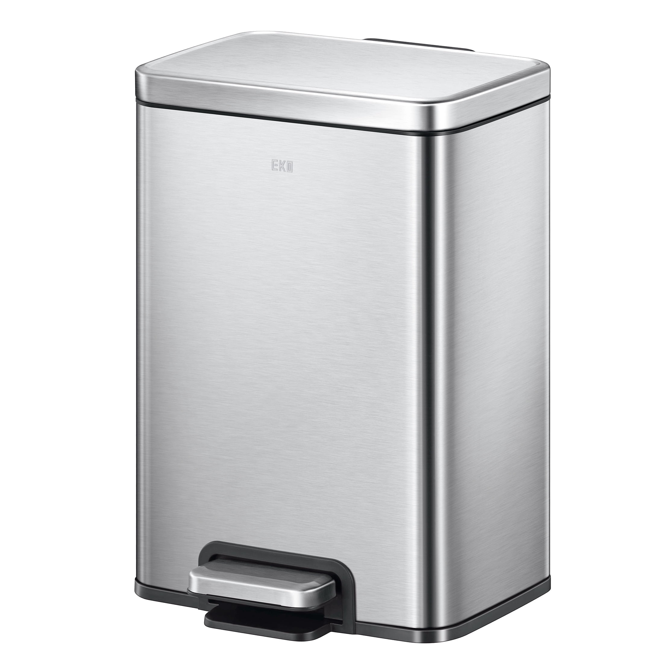 EKO Madison Stainless Steel Step Trash Can - 3.1 Gallon/12L Bedroom ...