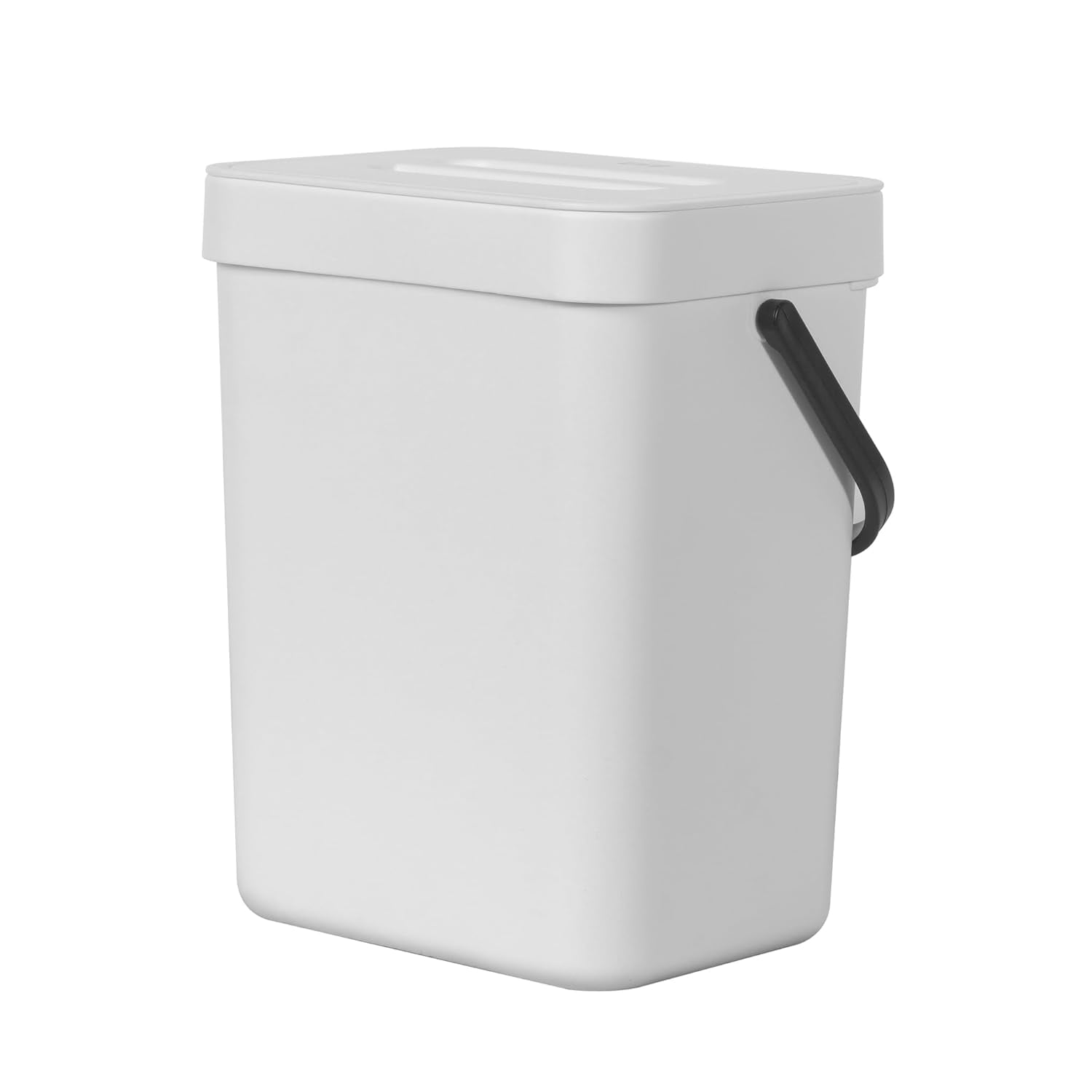 EKO Pure Mini Wall-Mounted Kitchen Trash Can with Lid Food Waste Caddy ...