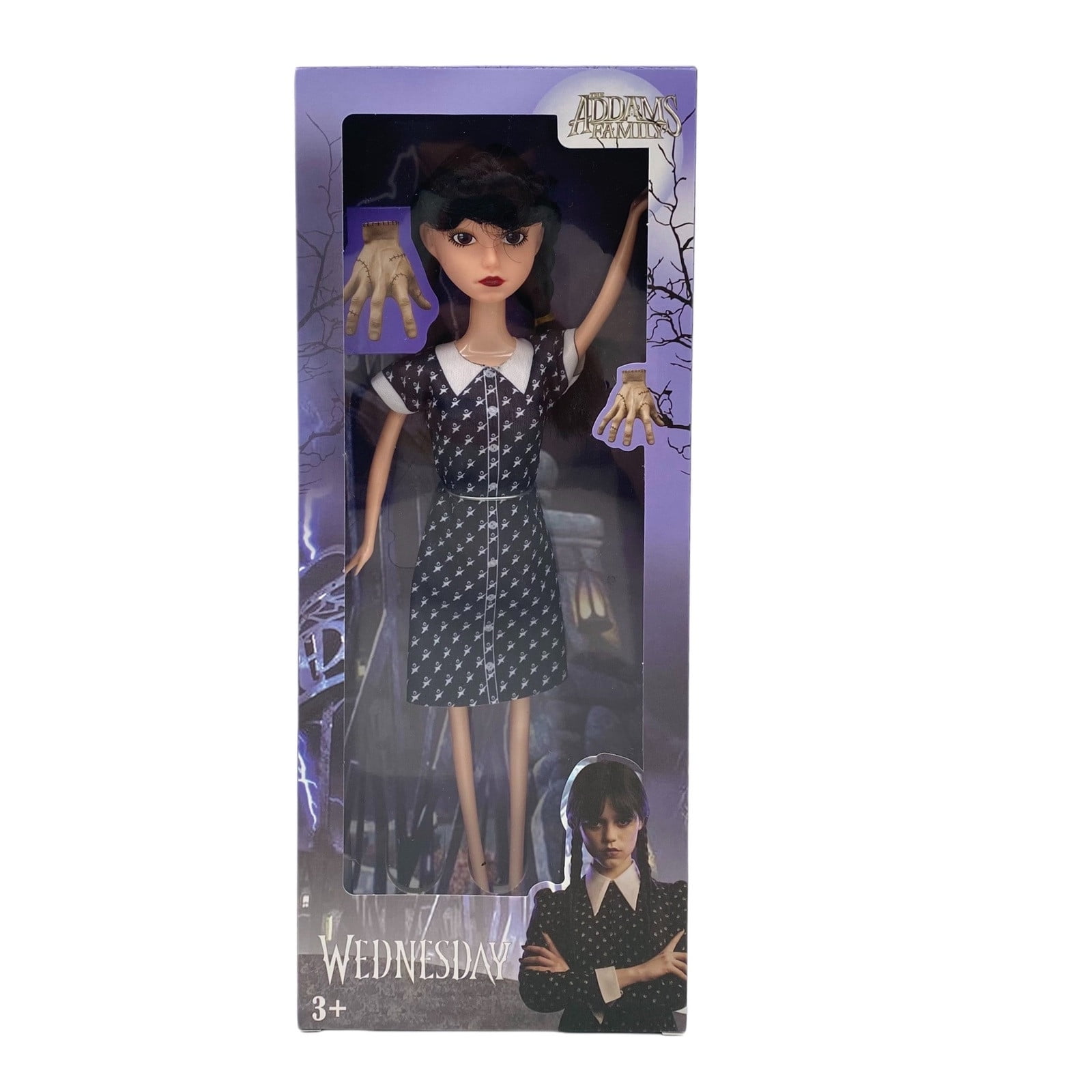 EKOUSN Wednesday Room Decor 11.5 Inch Doll With Gift Box Black Dress ...