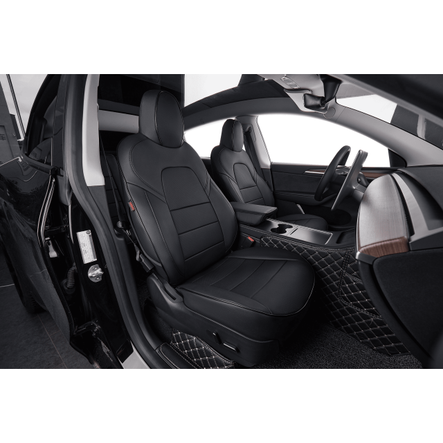 EKR Complete Leatherette Seat Covers for 2024 Tesla Cybertruck - Full ...