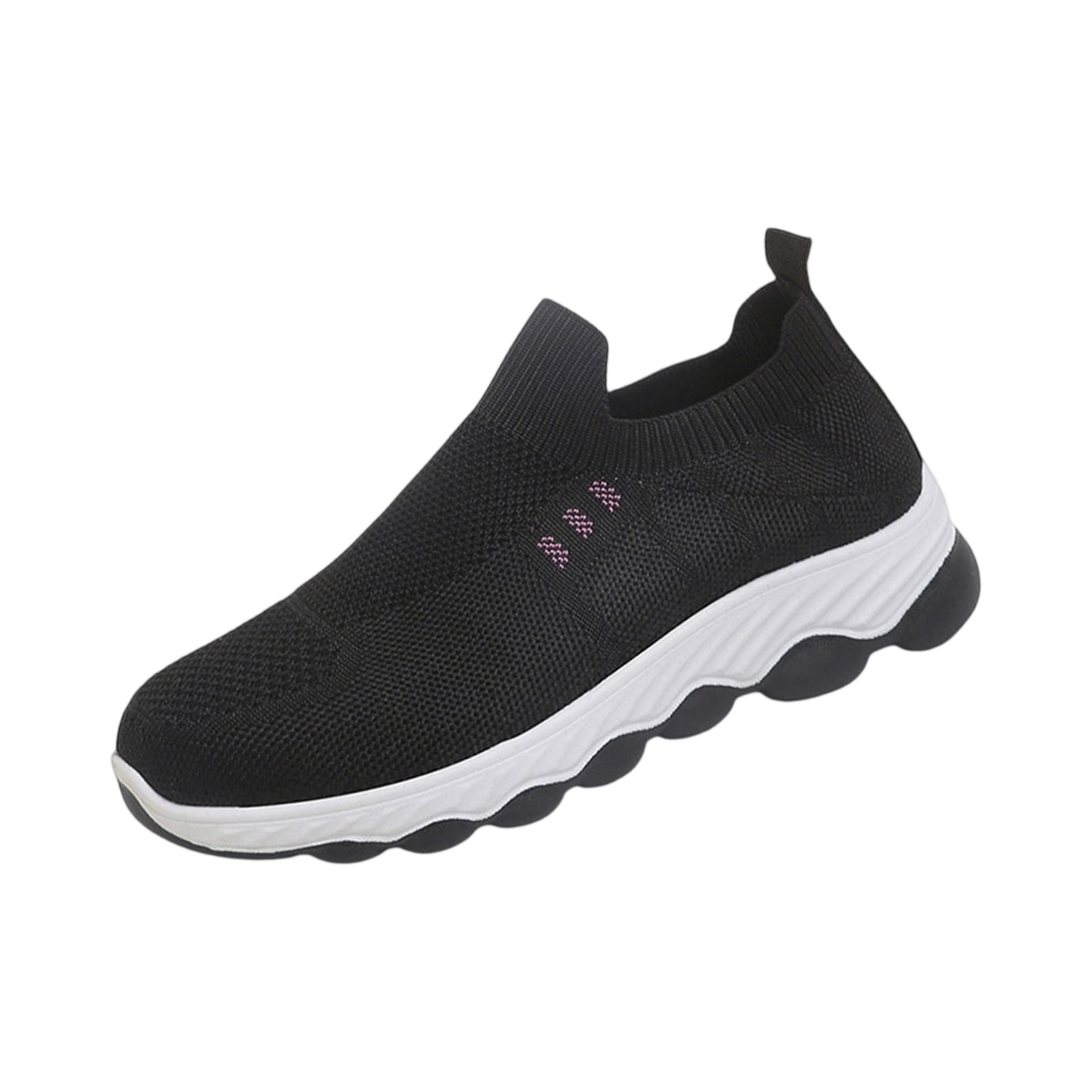 EKVAHL Women's Orthopedic Knit Sneakers, Slip On Mesh Athletic Running ...