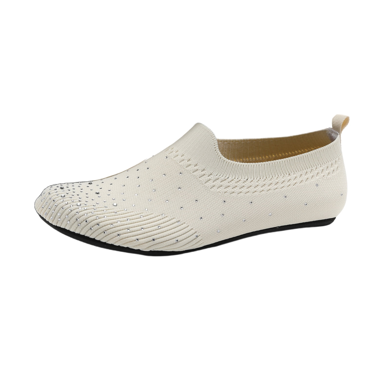EKVAHL Women's Rhinestone Slip-On Water Shoes, Quick-Dry Aqua Socks ...