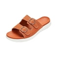 EKVAHL Womens Orthopedic Slides, Adjustable Strap Sandals, Arch Support ...