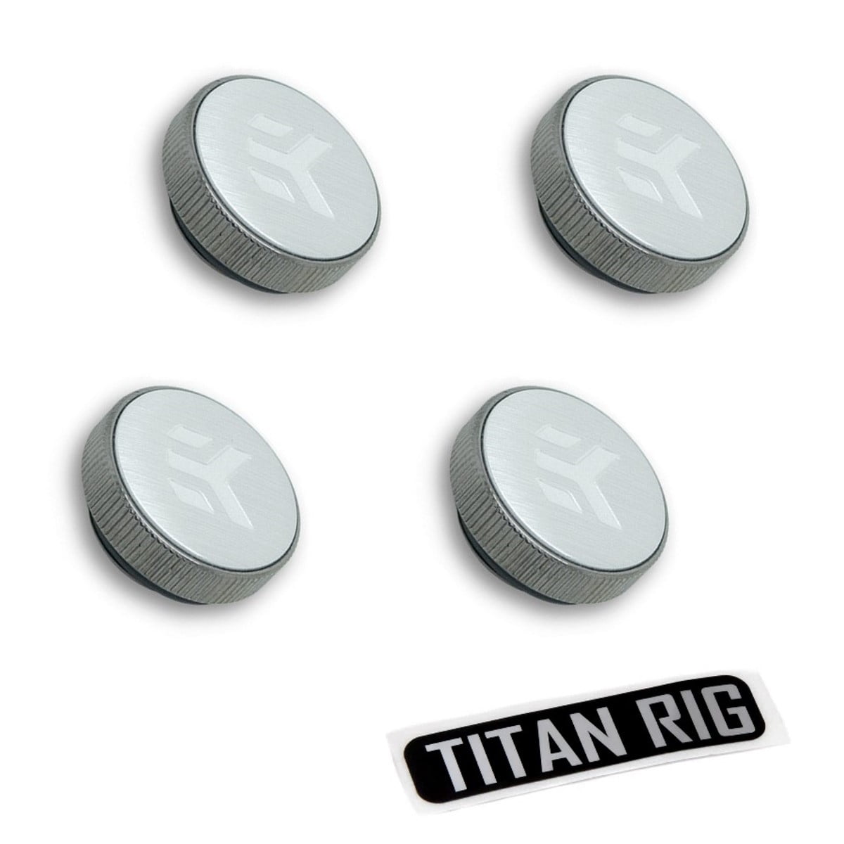 EKWB EK-CSQ G1/4" Plug with EK Logo, Black Nickel, 4-pack - Walmart.com