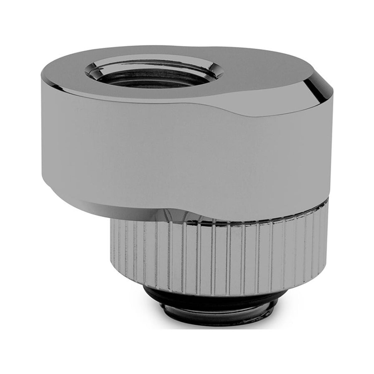 EKWB EK-Quantum Torque Rotary Offset Adapter Fitting, 7mm, Black Nickel ...