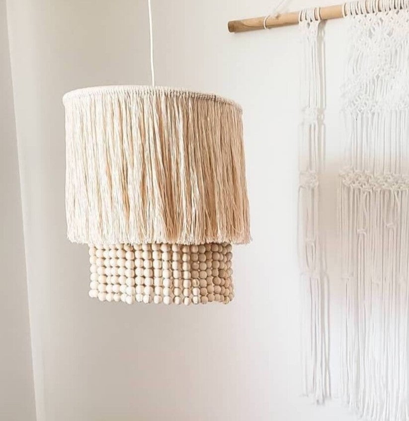 EL CLASICO OVERSEAS Boho Macrame Lighting – Handmade Tassel Chandelier ...