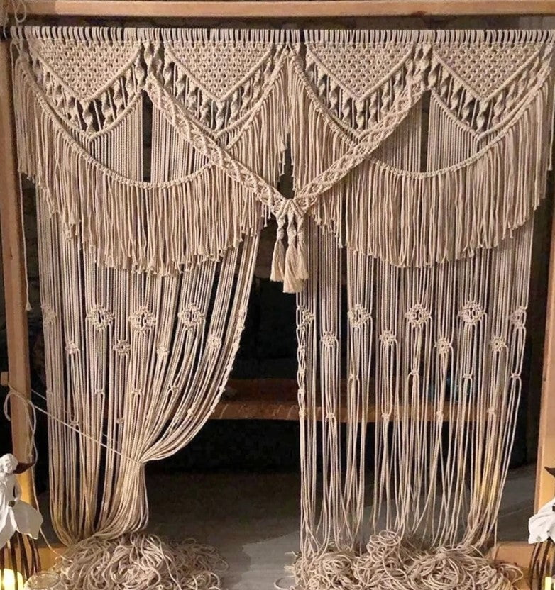 EL CLASICO OVERSEAS Boho Macrame Wall Hanging, Doorway Curtains, Boho ...