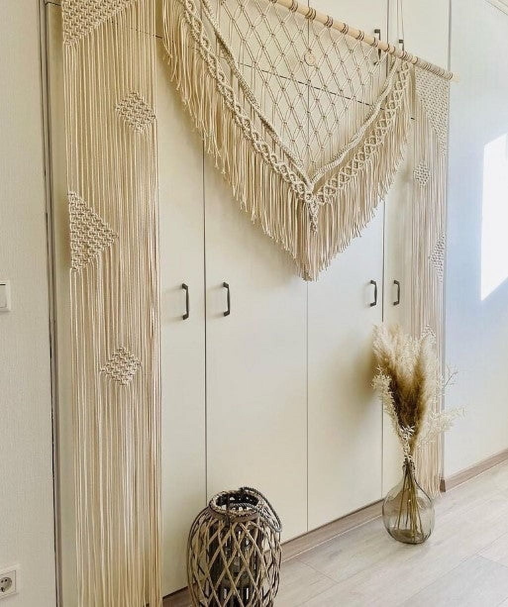 EL CLASICO OVERSEAS Handmade Macrame Wedding Backdrop W 50 X L 80 INCH ...