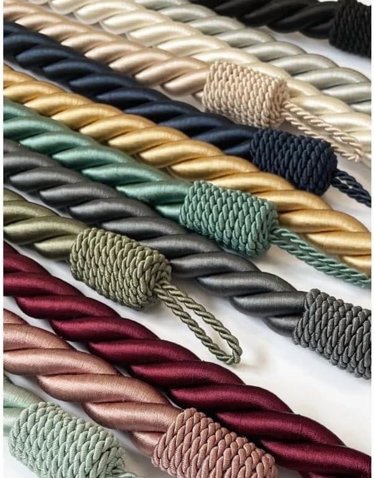 EL CLASICO OVERSEAS Handmade Reef Twisted Rope Curtain Tiebacks ...