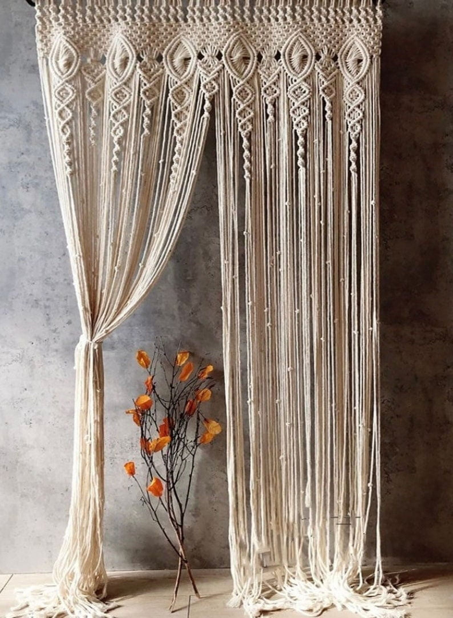 EL CLASICO OVERSEAS Macrame Curtains Boho Handmade Door Window Curtain ...