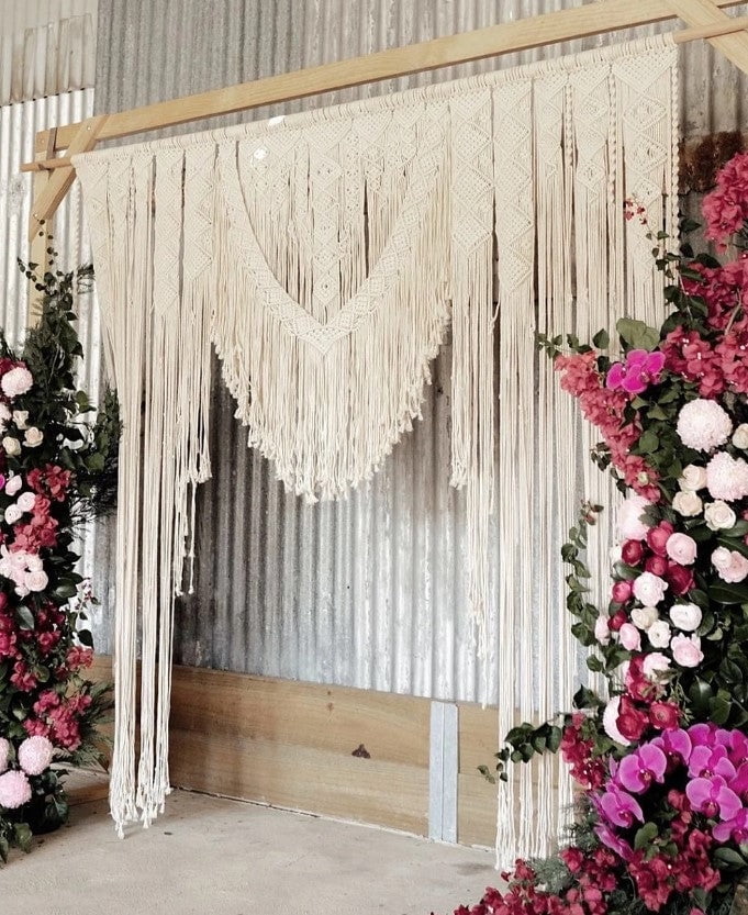 EL CLASICO OVERSEAS Macrame wall hanging for wedding arch,handmade ...